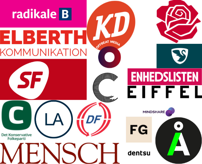 Hvilke partier har valgt hvilke bureauer?